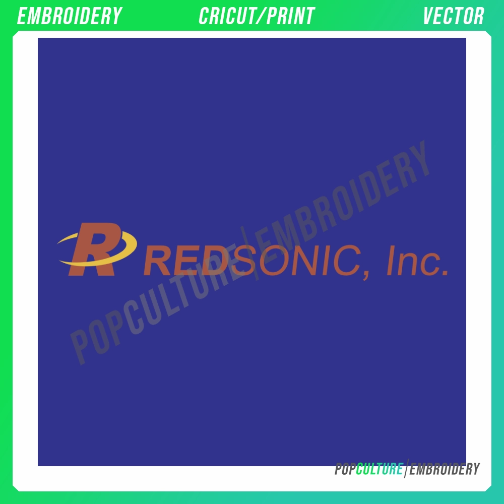 REDSonic - Official Logo for Embroidery & Vector • Pop Culture ...