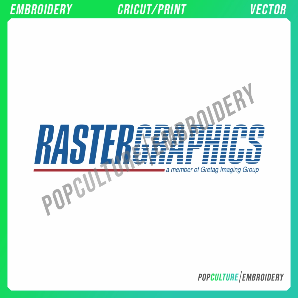 Raster Graphics - Official Logo for Embroidery & Vector • Pop Culture ...