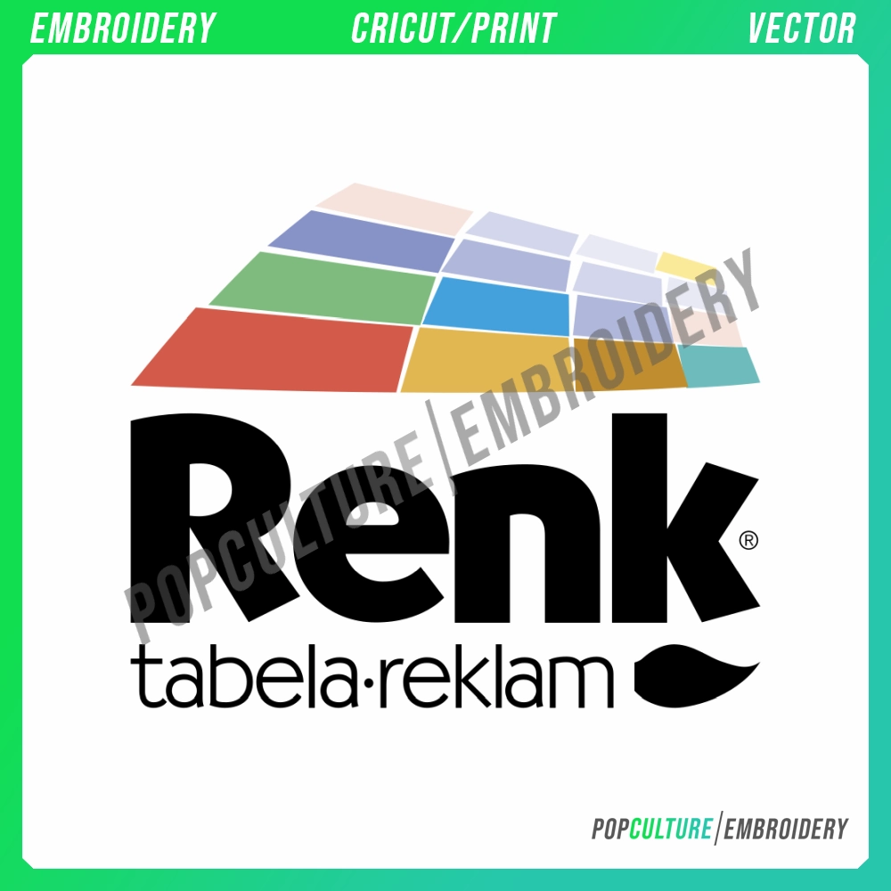 Renk Tabela Reklam - Official Logo for Embroidery & Vector • Pop Culture Embroidery • 100k ...