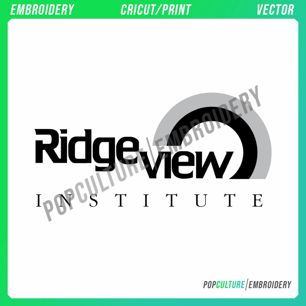 Ridge View - Official Logo for Embroidery & Vector • Pop Culture ...