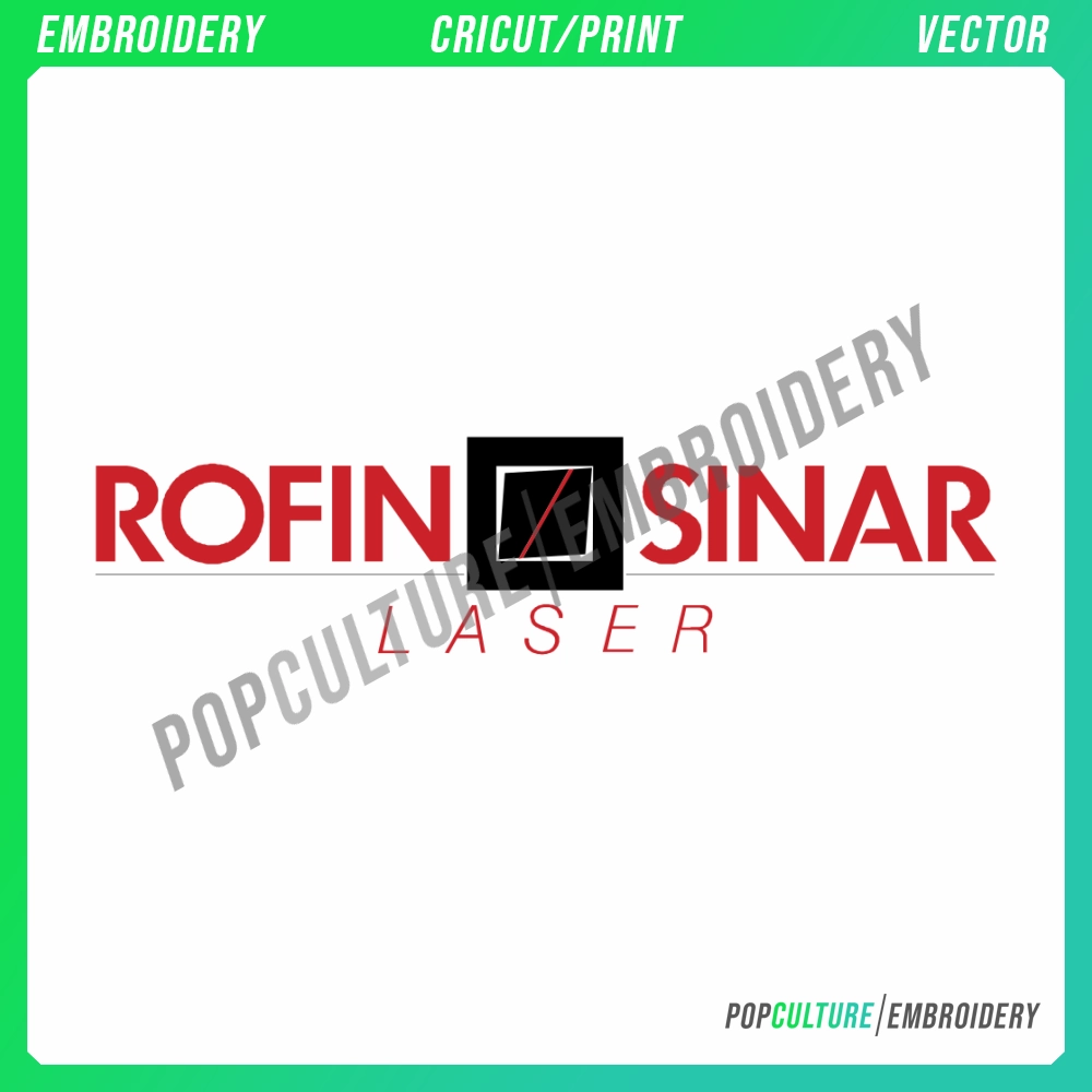 Rofin Sinar - Official Logo for Embroidery & Vector • Pop Culture ...
