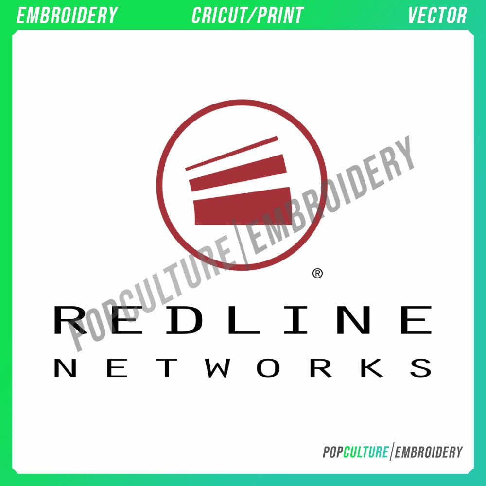 Redline Networks - Official Logo for Embroidery & Vector • Pop Culture ...