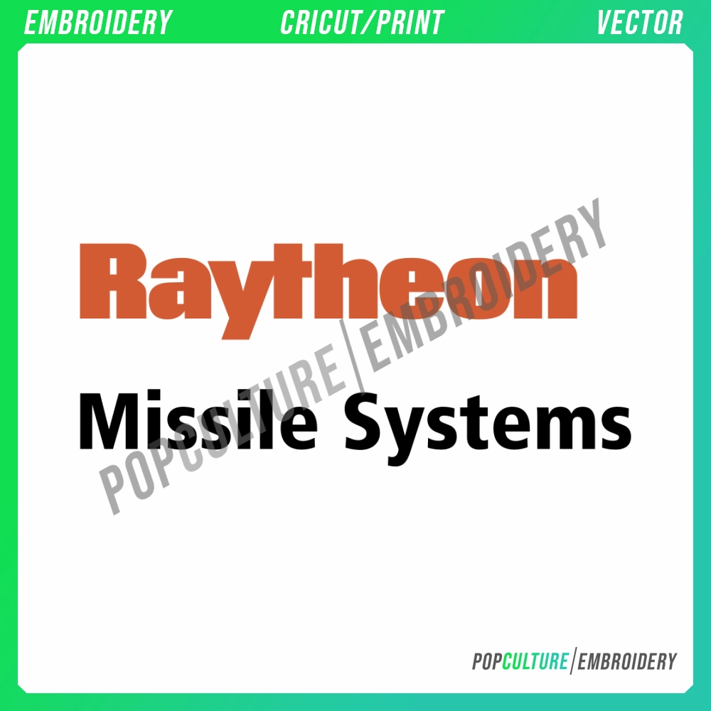 Raytheon Missile Systems - Official Logo for Embroidery & Vector • Pop ...