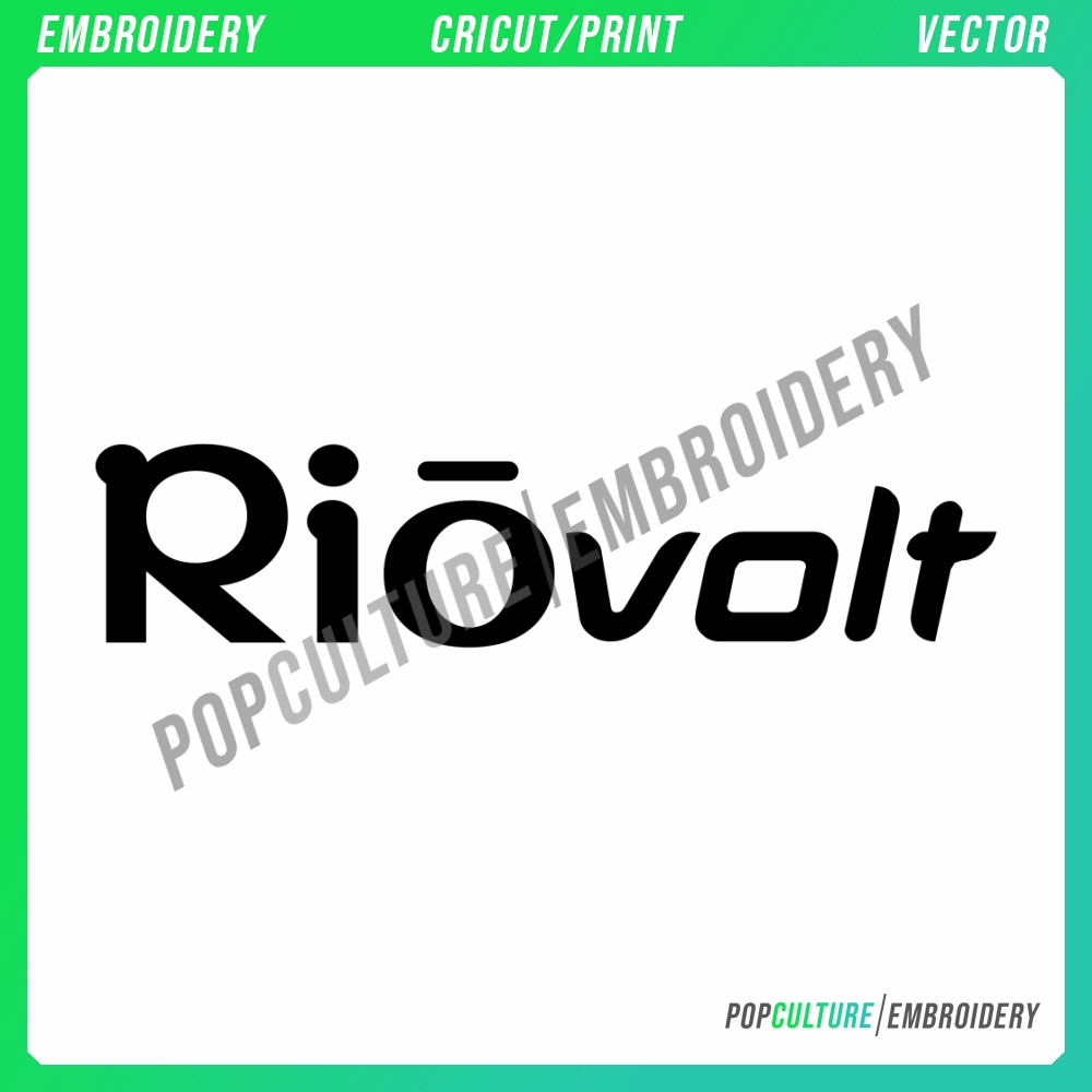 Rio Volt - Official Logo for Embroidery & Vector • Pop Culture ...