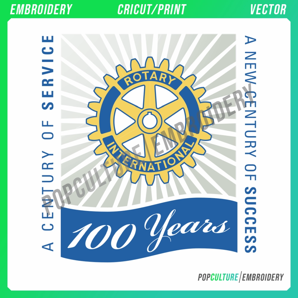 Rotary International - Official Logo for Embroidery & Vector • Pop ...