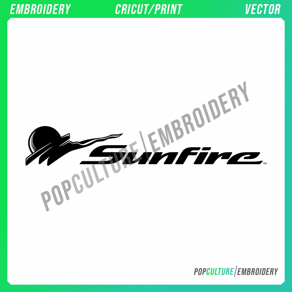 Sunfire - Official Logo for Embroidery & Vector • Pop Culture ...