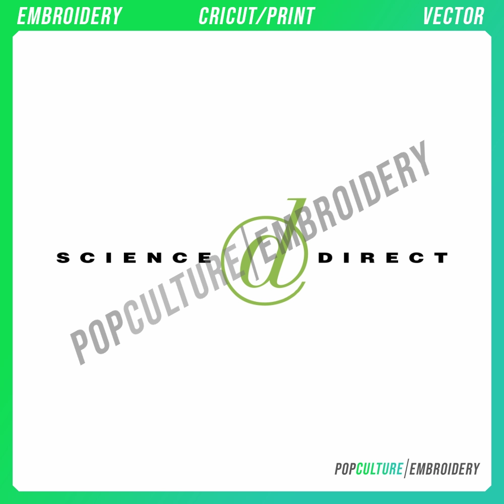 ScienceDirect - Official Logo for Embroidery & Vector • Pop Culture ...
