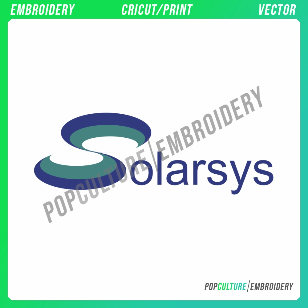 Solarsys Microsystems - Official Logo for Embroidery & Vector • Pop ...