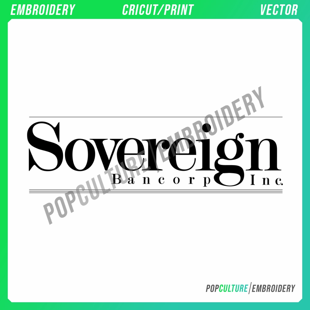Sovereign Bancorp - Official Logo for Embroidery & Vector • Pop Culture ...