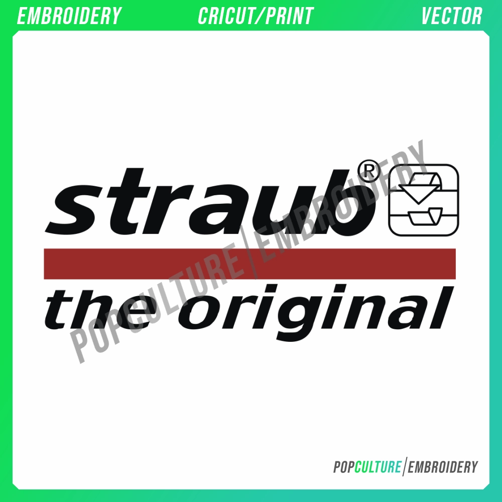 Straub The Original - Official Logo for Embroidery & Vector • Pop ...