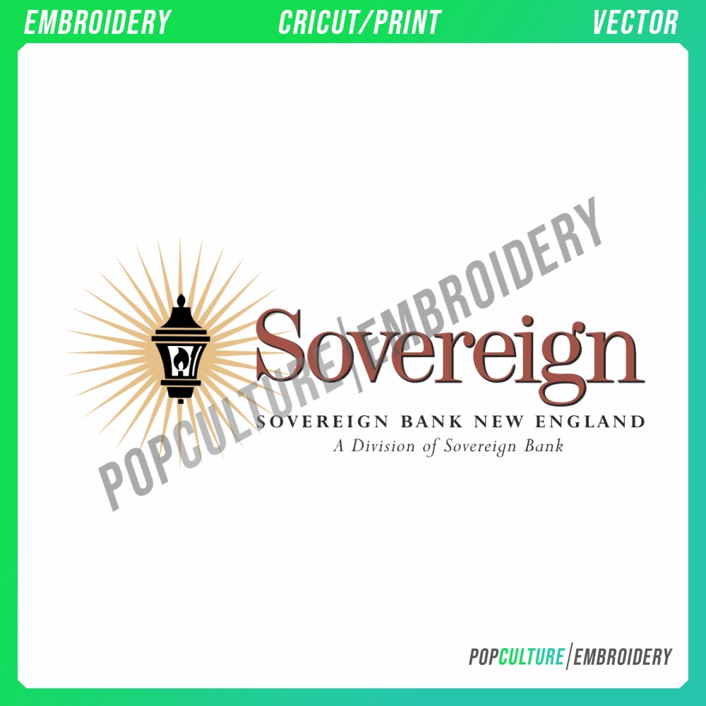 Sovereign Bank - Official Logo for Embroidery & Vector • Pop Culture ...