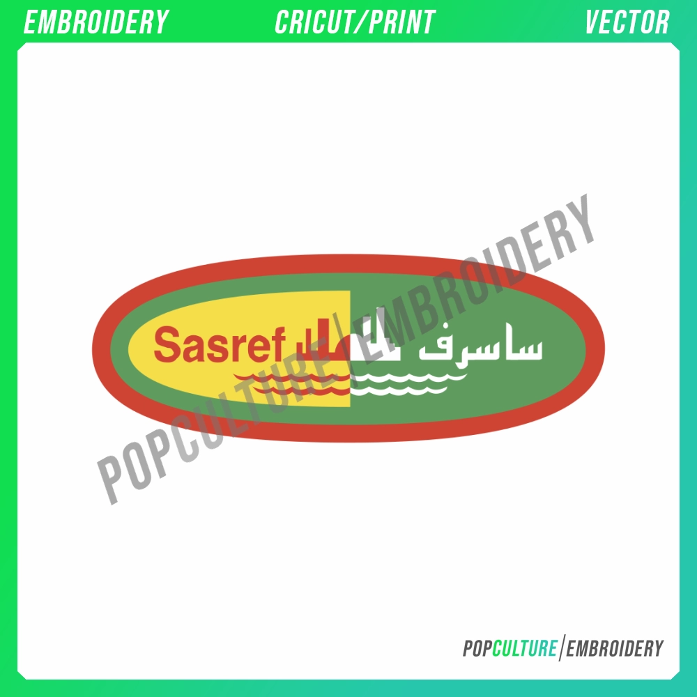 Sasref - Official Logo for Embroidery & Vector • Pop Culture Embroidery ...