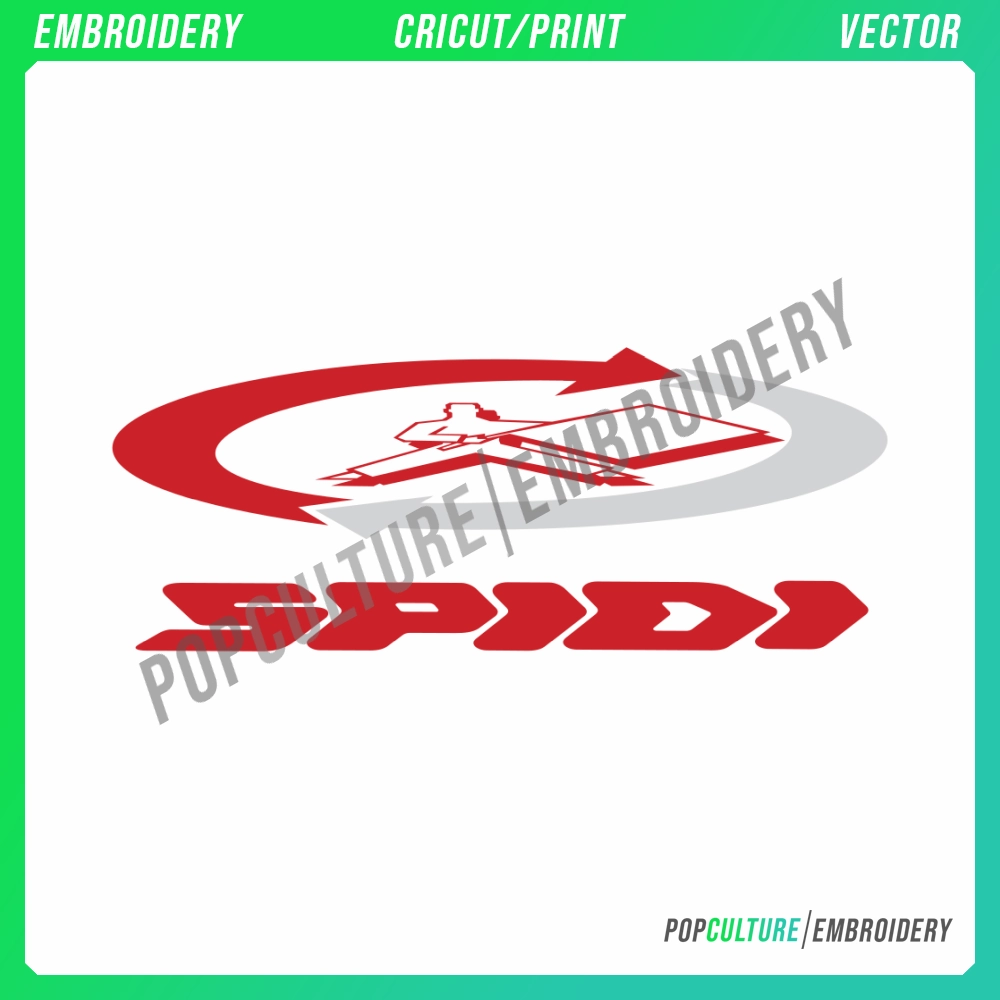Spidi - Official Logo for Embroidery & Vector • Pop Culture Embroidery ...