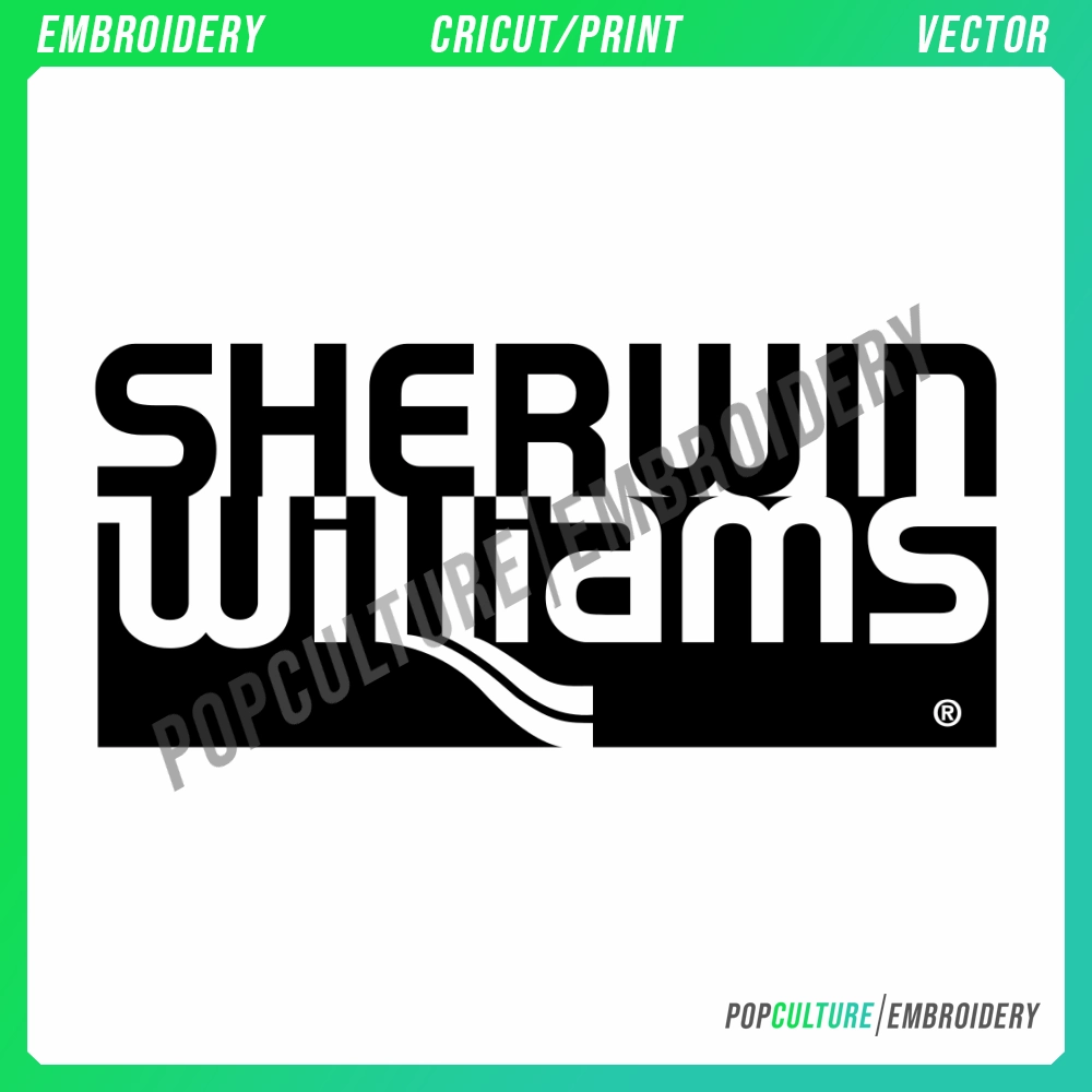 Sherwin Williams - Official Logo for Embroidery & Vector • Pop Culture ...