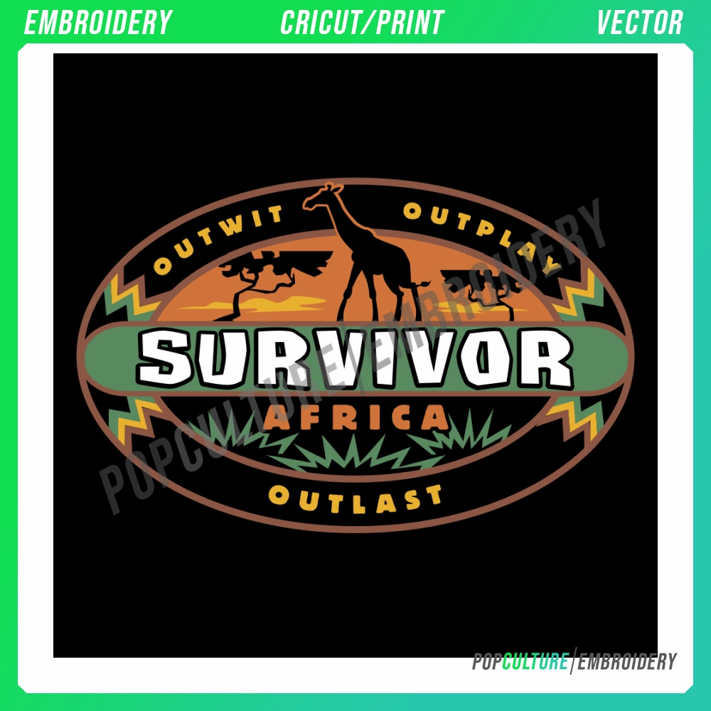 Survivor Africa - Official Logo for Embroidery & Vector • Pop Culture ...