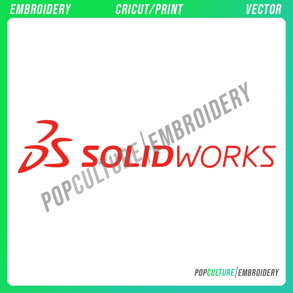 Solidworks Logo - Official Logo for Embroidery & Vector • Pop Culture ...