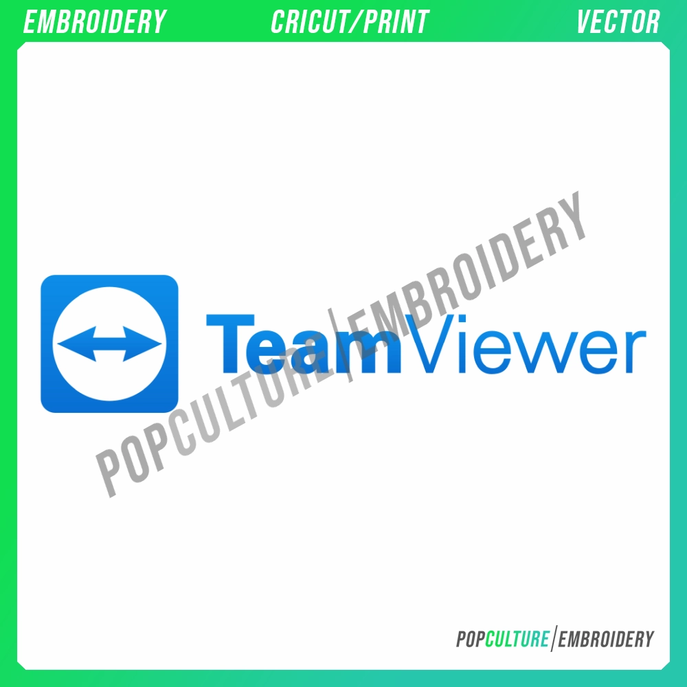 Teamviewer Logo - Official Logo for Embroidery & Vector • Pop Culture ...