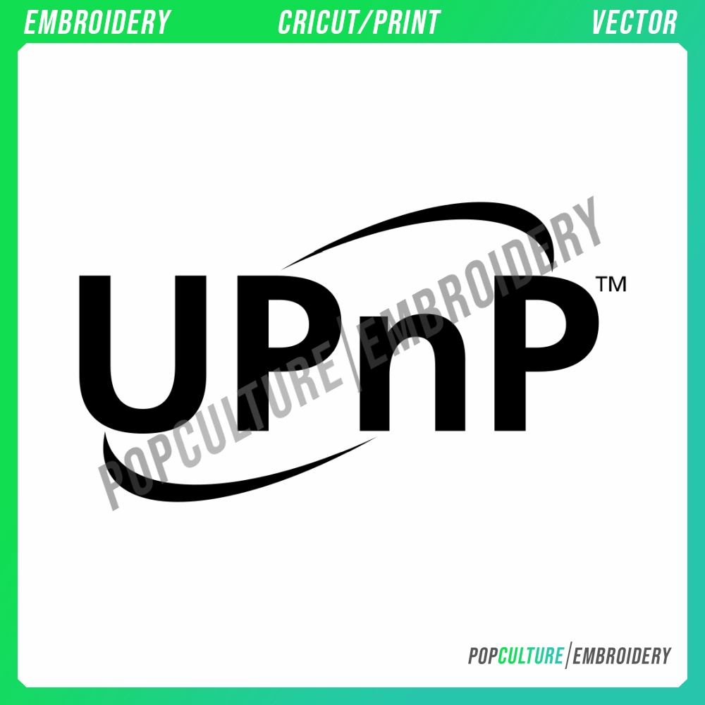 UPnP - Official Logo for Embroidery & Vector • Pop Culture Embroidery ...